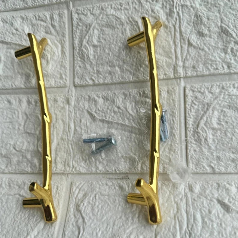 Golden Curvey Tray Handle Metal – Resin Artology